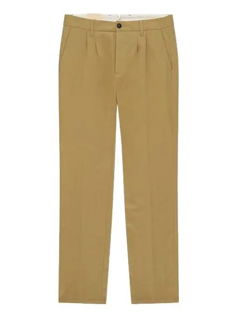 FORTELA Tapered Cotton Trousers - Camel