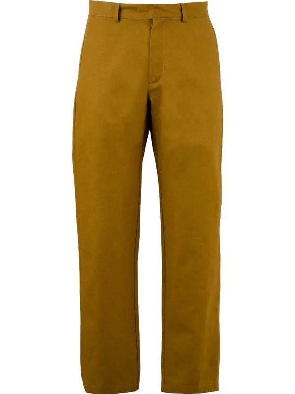 FORTELA Canvas Cotton Trousers - Camel