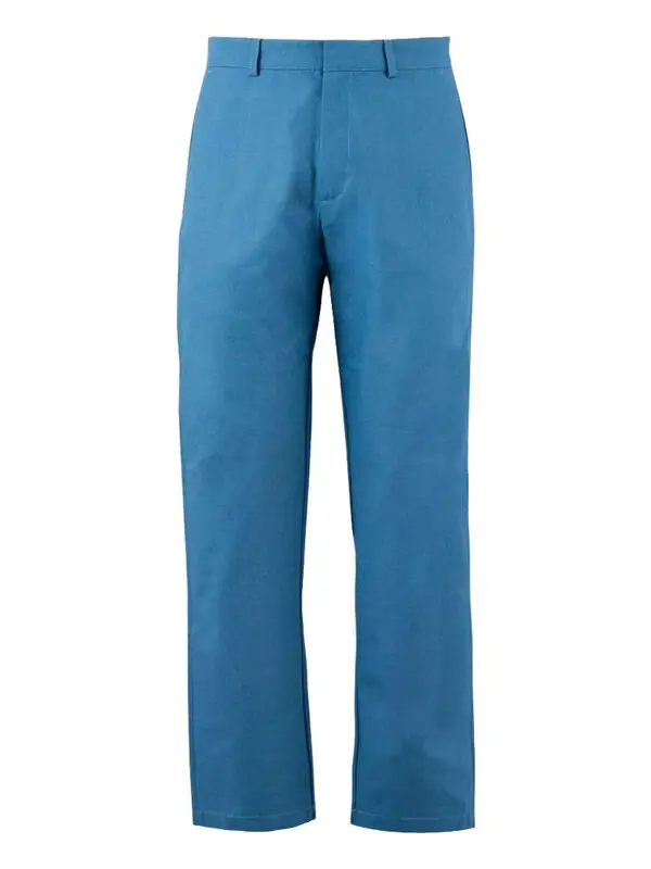 FORTELA Canvas Cotton Trousers - Light Blue