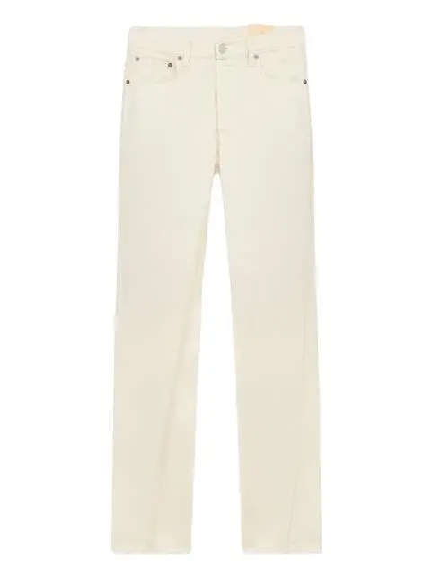 FORTELA John D Slim-fit Five-pocket Jeans - Ecru