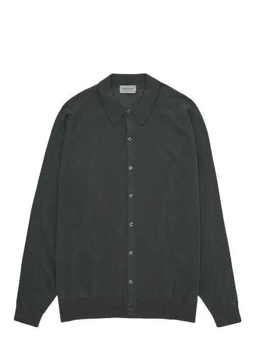 FORTELA Tibor Merino Wool Shirt - Bottle Green