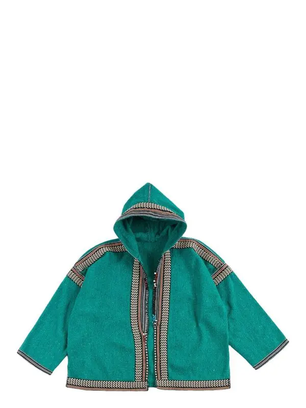 FORTELA Karen Cotton Poncho - Green