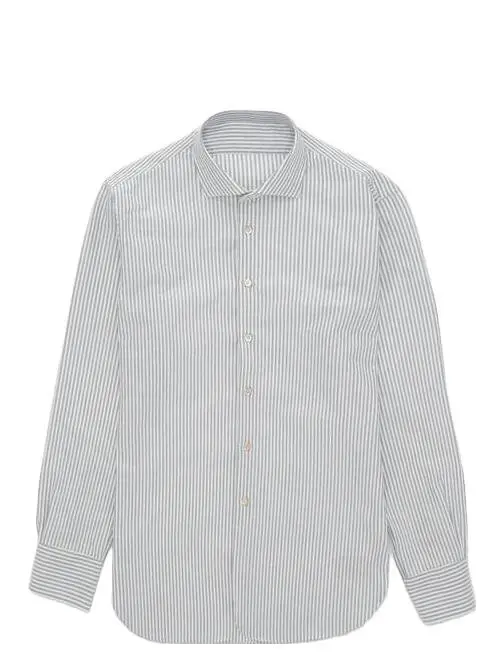 FORTELA Jack Striped Oxford Shirt - Blue