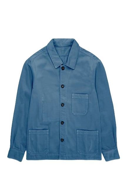 FORTELA Seneca Cotton Overshirt - Blue