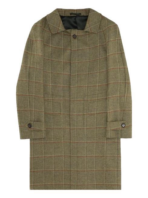 FORTELA Plaid Wool Overcoat - Multicolor