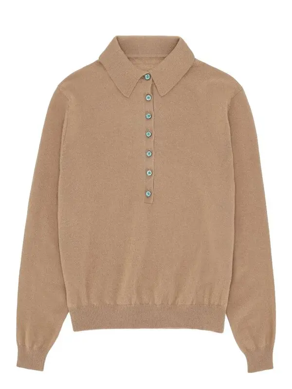 FORTELA Amelia Cashmere Polo - Beige