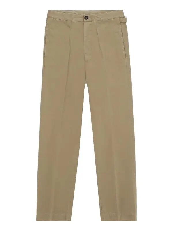 FORTELA Oklahoma Herringbone Trousers - Beige