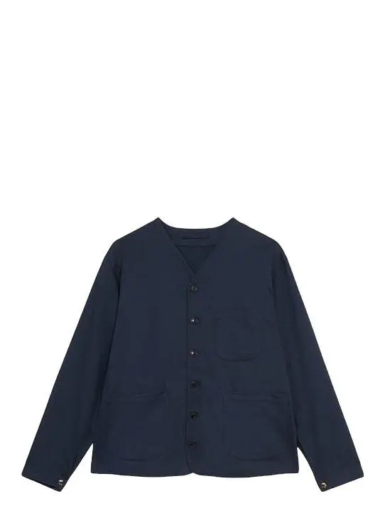 FORTELA Baseball Inspired Overshirt - Blue