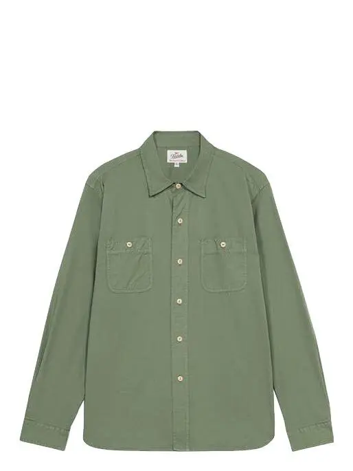 FORTELA Work Shirt With Patch Pockets - Green