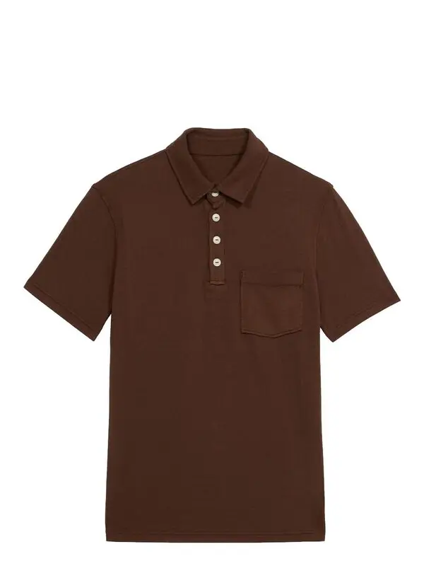 FORTELA Maverick Short Sleeve Polo - Brown