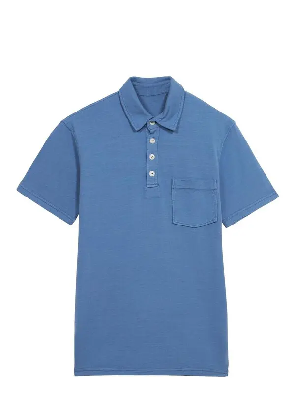 FORTELA Maverick Short Sleeve Polo - Indigo Rinse