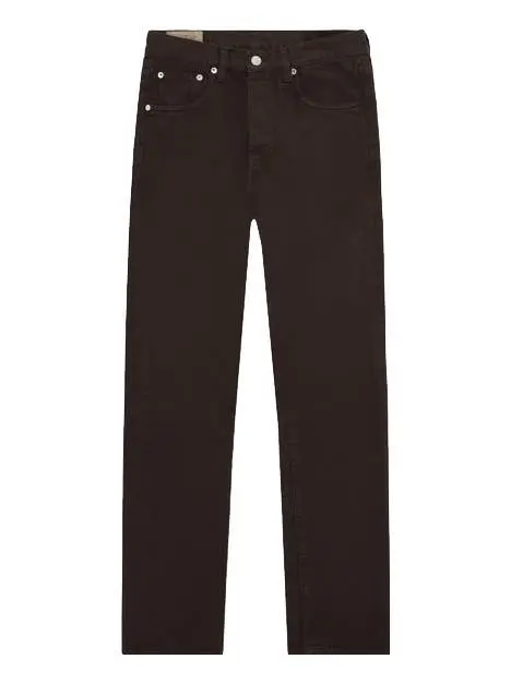 FORTELA Five-pocket High-waist Trousers - Dark Brown