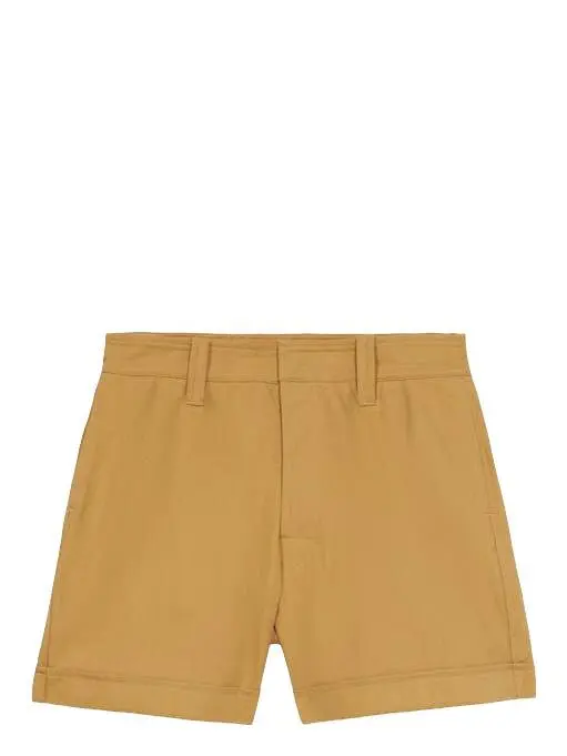 FORTELA Cotton Twill Shorts - Camel