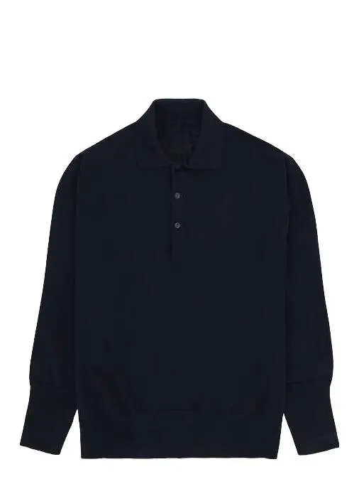 FORTELA Kenneth Cashmere Polo - Blue