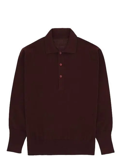 FORTELA Kenneth Cashmere Polo - Brown