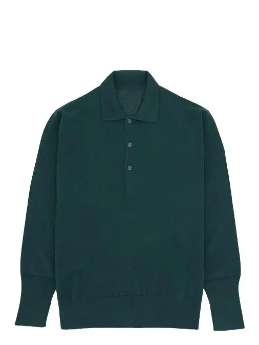 FORTELA Kenneth Cashmere Polo - Green