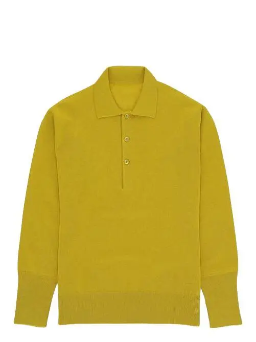 FORTELA Kenneth Cashmere Polo - Mustard