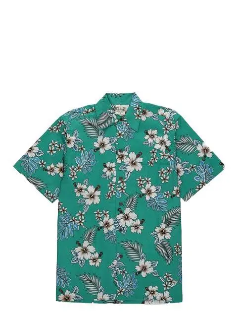 FORTELA Tropical Short Sleeve Shirt - Aqua Green