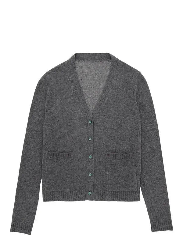 FORTELA Sveva Cashmere Cardigan - Dark Grey