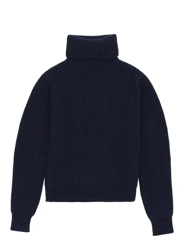 FORTELA Cashmere Turtleneck Sweater - Dark Blue