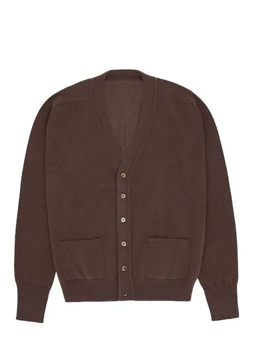 FORTELA Lynch Cashmere Cardigan - Dark Brown
