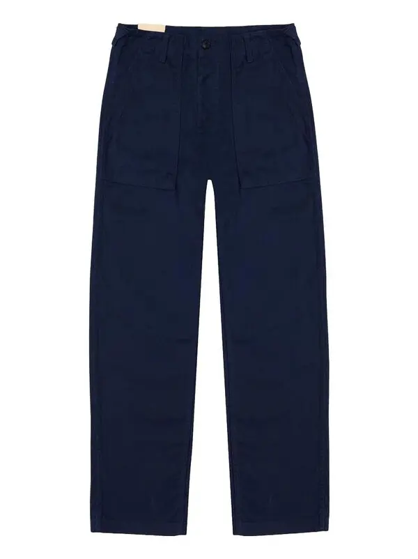 FORTELA Cotton Military Style Trousers - Blue