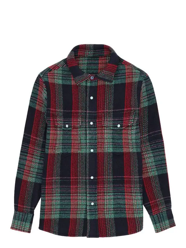 FORTELA Plaid Cashmere Overshirt - Multicolor