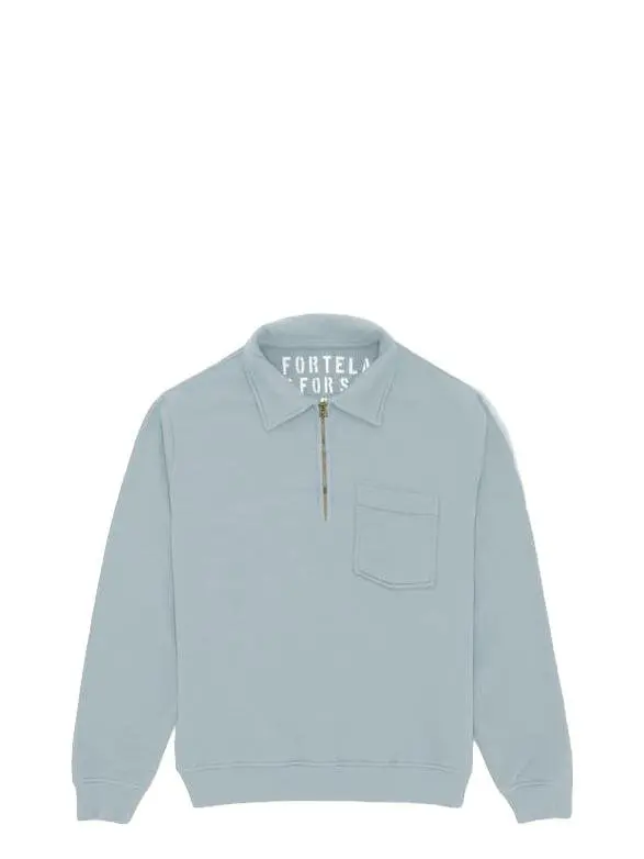 FORTELA Cotton Zip-up Sweatshirt - Dark Grey