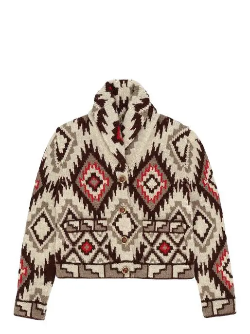 FORTELA Lydie Navajo Wool Cardigan - Multicolor