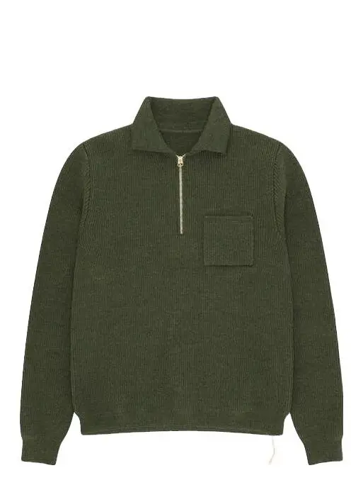 FORTELA Dumbo Zippered Sweater - Green