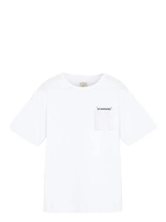 FORTELA Fifties Style Pocket T-shirt - White