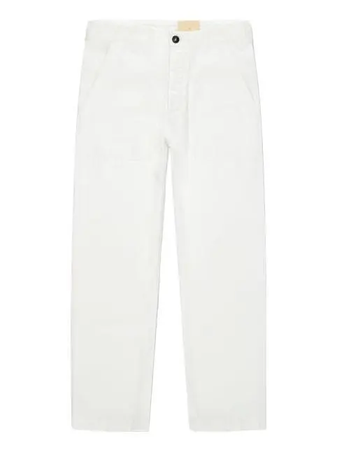 FORTELA Japan Denim Fatigue Pants - White