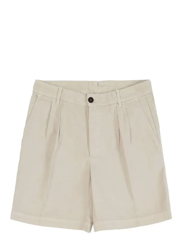 FORTELA Cotton Bermuda Shorts - Ecru