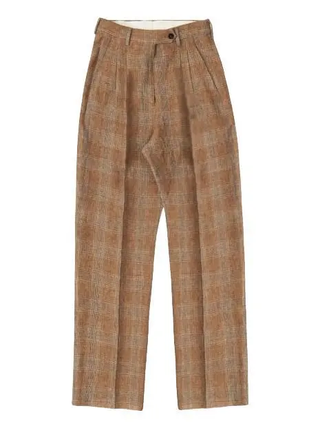 FORTELA Josephine High-waist Trousers - Brown