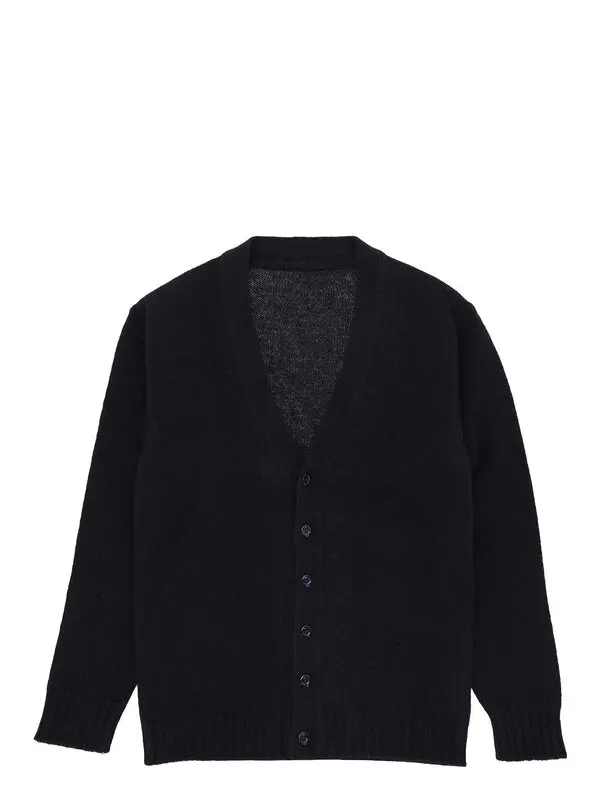 FORTELA Wool Cardigan - Dark Blue