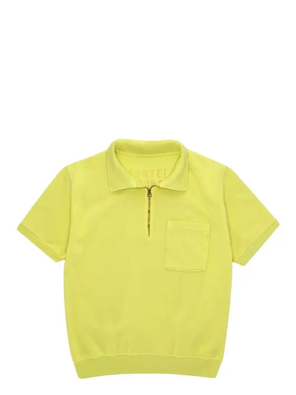 FORTELA Yale Short Sleeve Sweatshirt - Yellow
