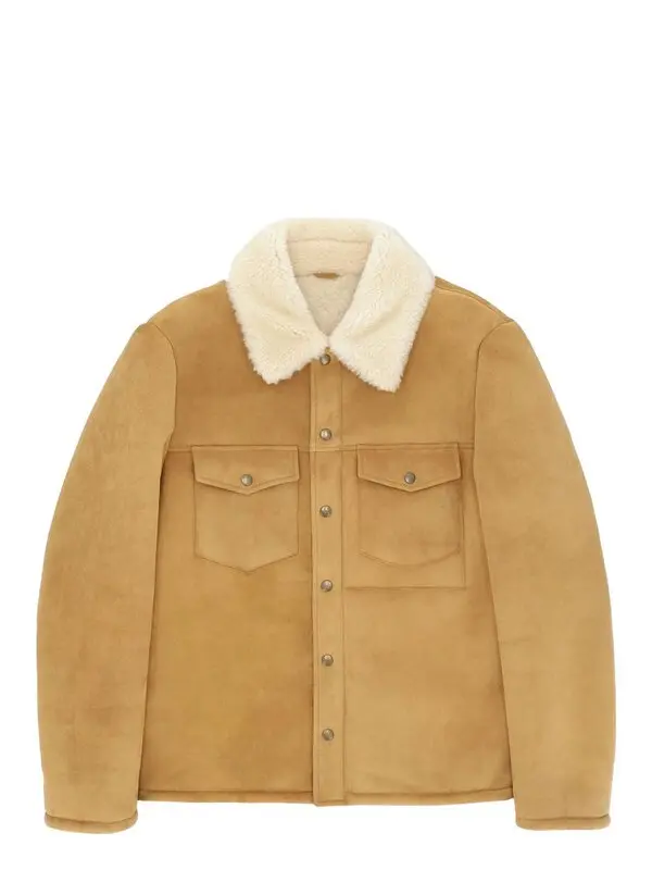 FORTELA Short Shearling Jacket - Camel