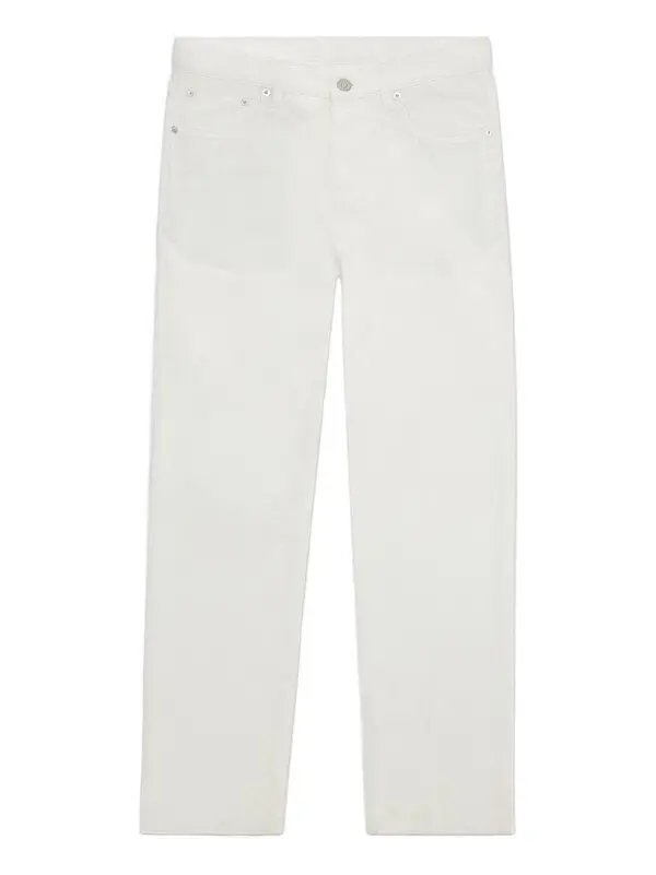 FORTELA Five-pocket Straight Leg Jeans - White