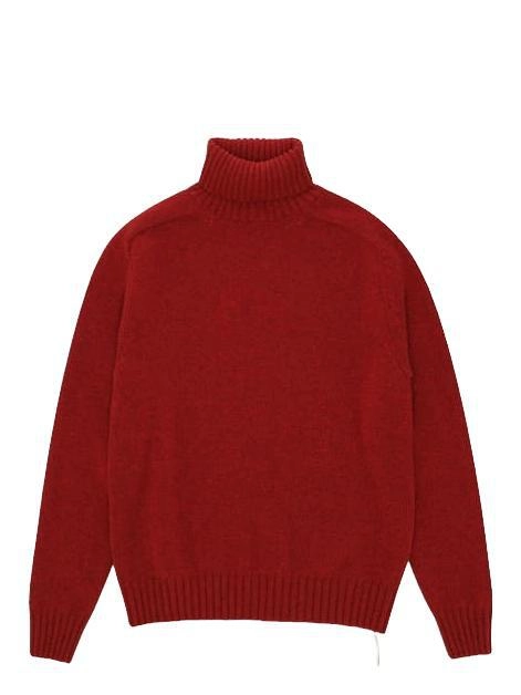 FORTELA High Neck Merino Wool Jumper - Red