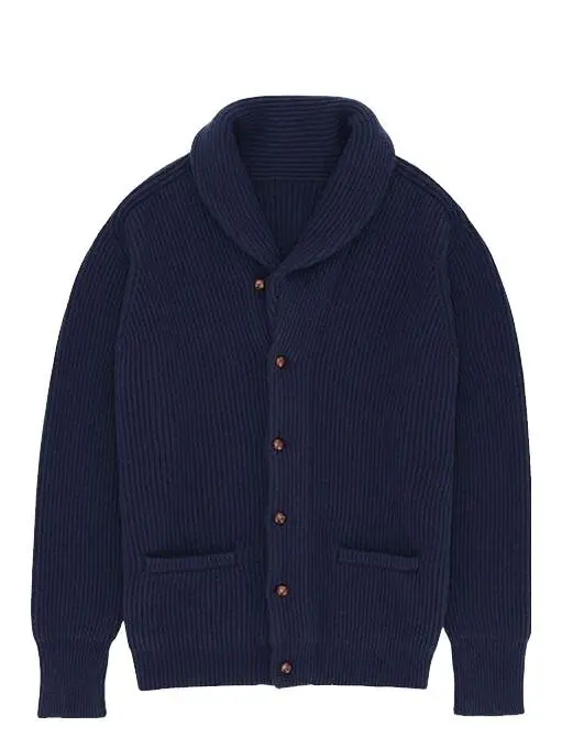 FORTELA Cashmere Cardigan - Dark Blue