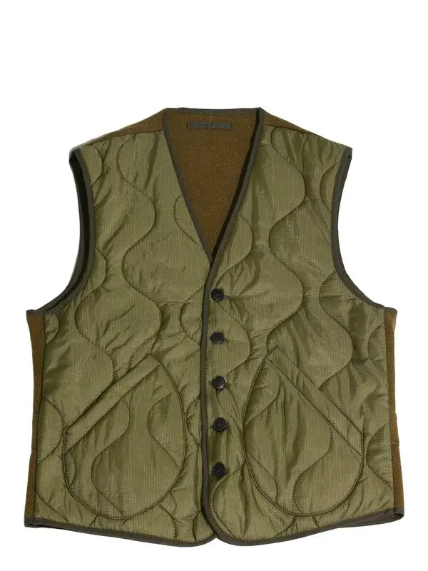 FORTELA Quilted Liner Gilet - Green