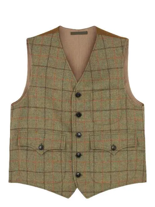 FORTELA Sartoriale Wool Check Vest - Multicolor