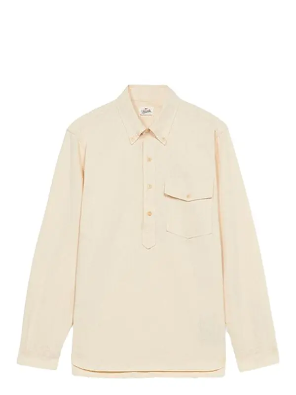 FORTELA Vintage Classic Collar Shirt - Ecru