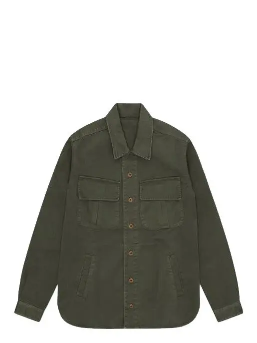 FORTELA Cotton Overshirt - Green