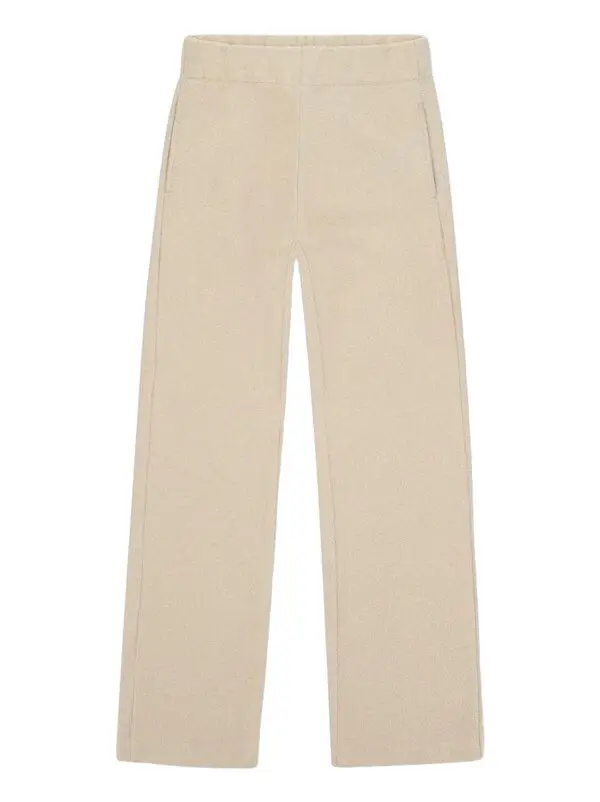 FORTELA Cotton Fleece Chino Trousers - Ecru