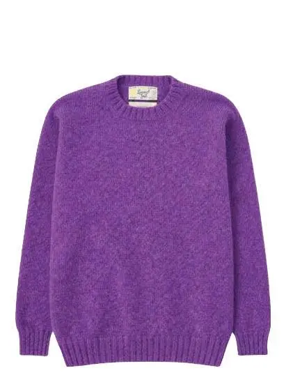 FORTELA Shetland Crew Neck Sweater - Violet