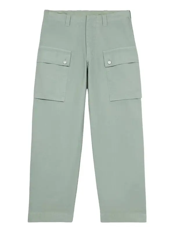 FORTELA Mott Cargo Cotton Trousers - Aqua Green