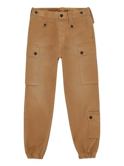 FORTELA Jodit Cargo Cotton Trousers - Leather