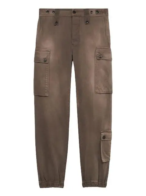 FORTELA Jodit Cargo Cotton Trousers - Taupe