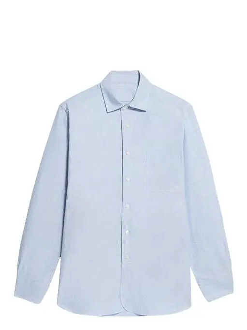FORTELA Woven Oxford Shirt - Light Blue